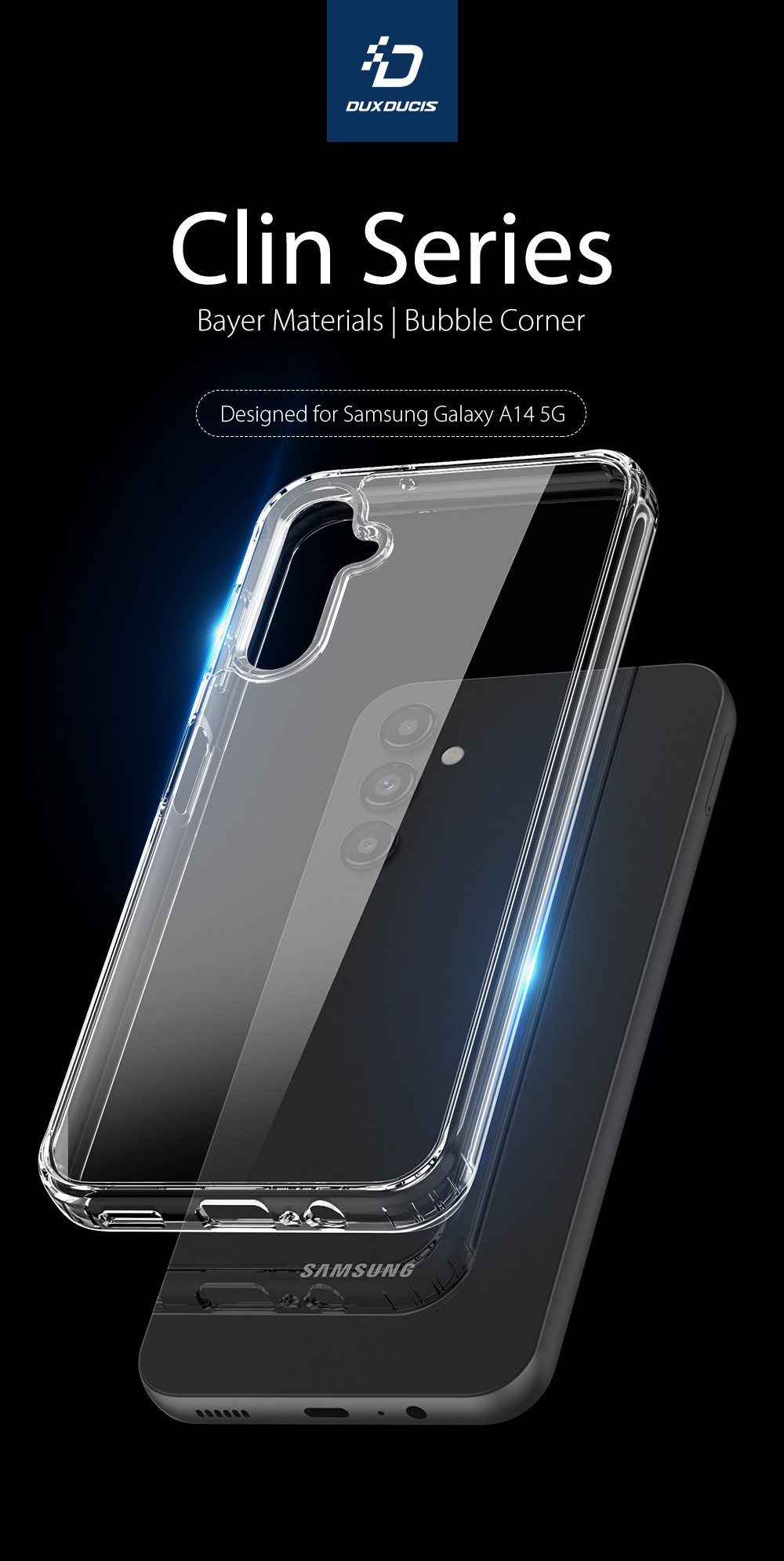 Clin Series Clear Case for Samsung Galaxy A14 5G_Phone Cases, Tablet Cases, Screen Protection ...