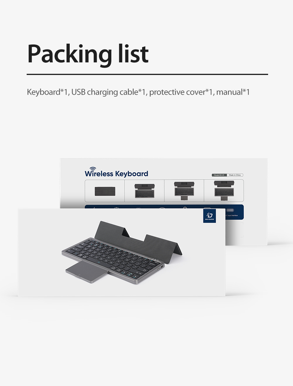 OK Series Universal Bluetooth Keyboard with Cover and Stand - Phone ...