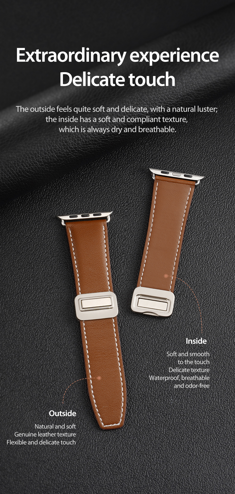 YA Series Genuine Leather Apple Watch Strap - Phone Cases, Tablet Cases ...