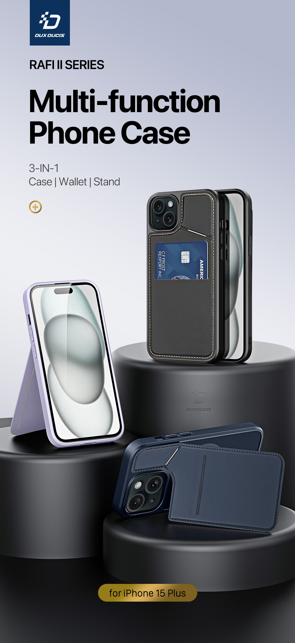 Rafi II Series Back Cover for iPhone 15 Plus - Phone Cases, Tablet ...