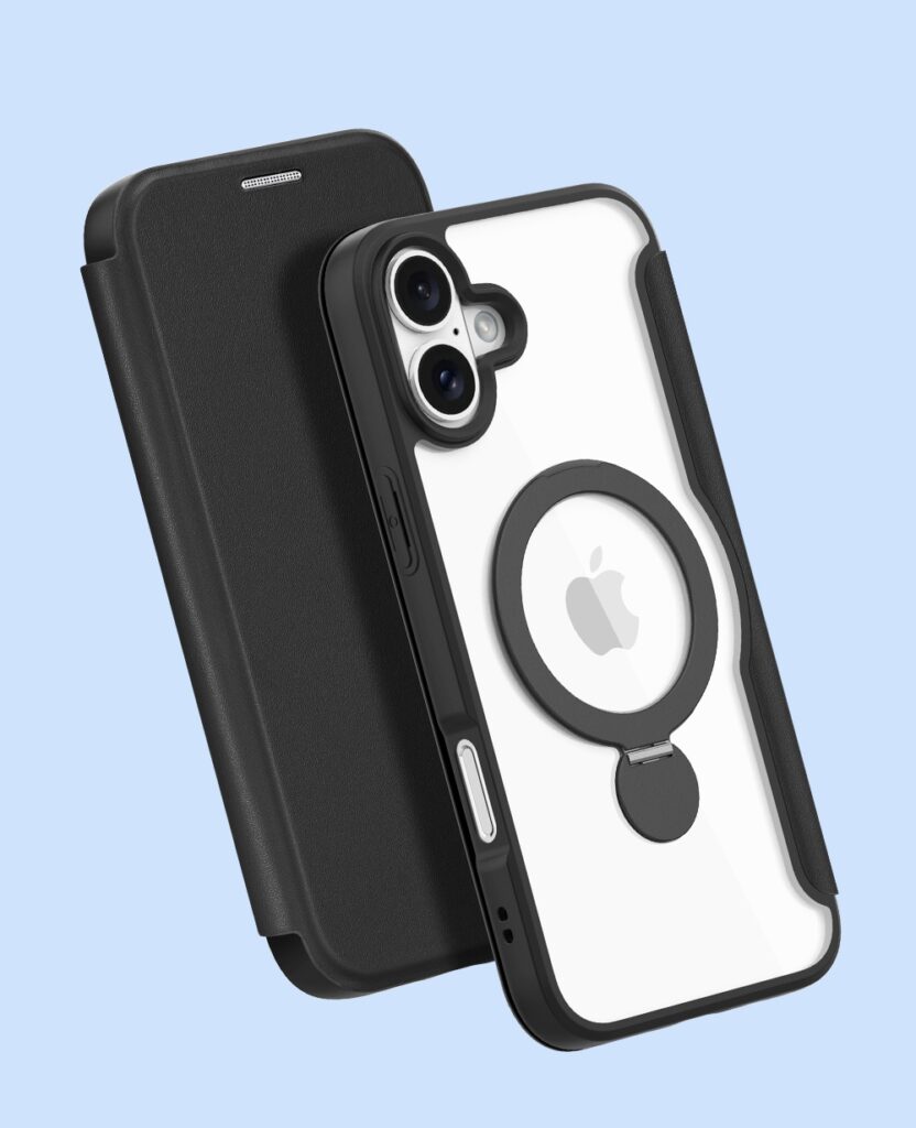 Skin X Pro Series Folio Magnetic Case with 360° Ring Stand for iPhone ...