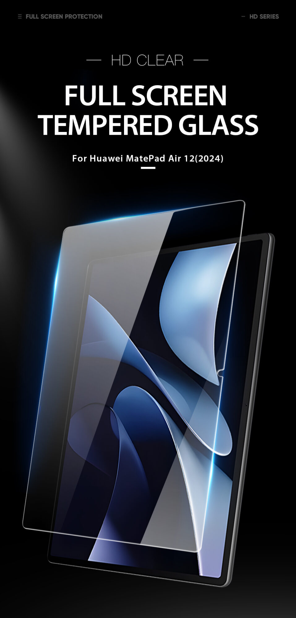 Tempered Glass Screen Protector for Huawei MatePad Air 12（2024） - Phone ...