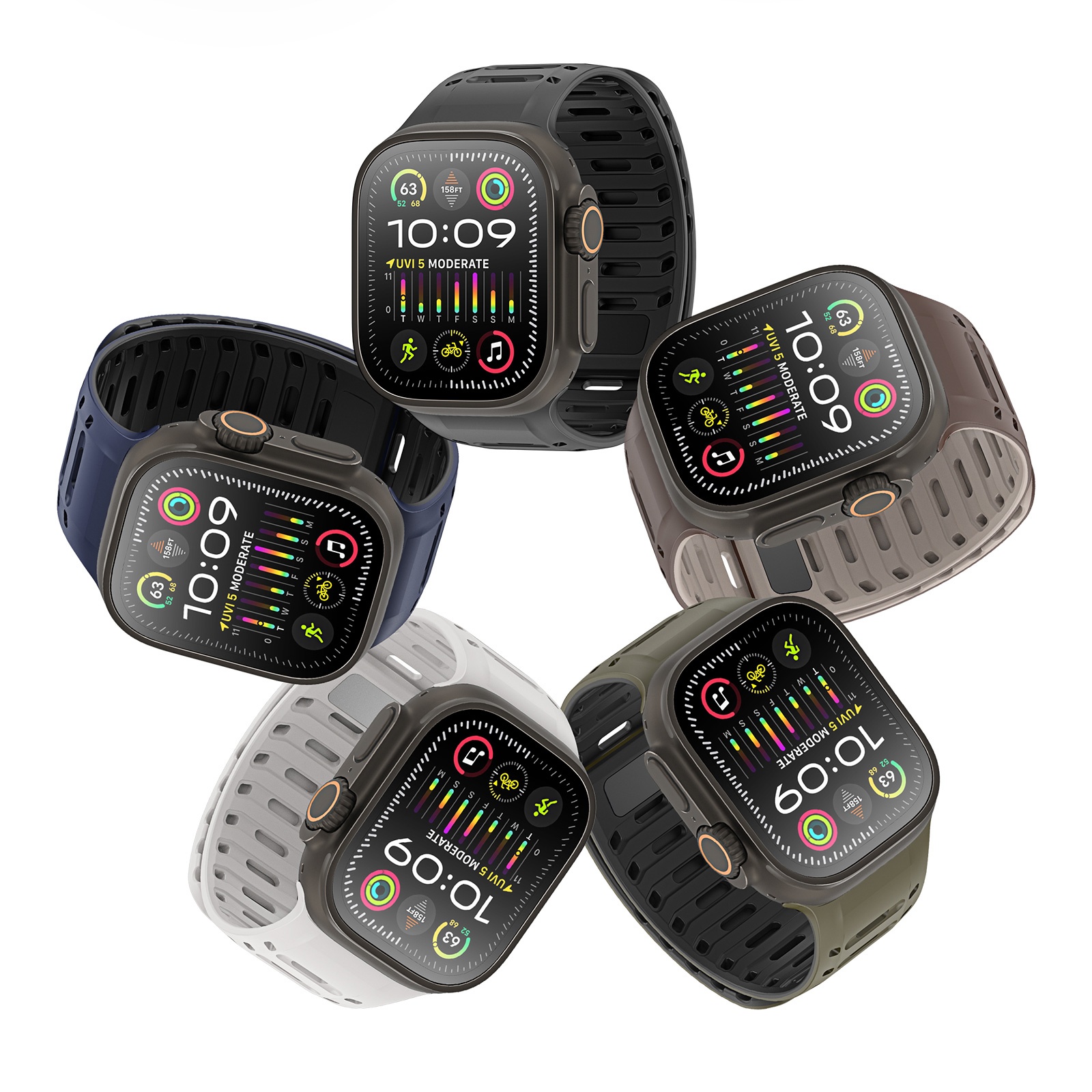 CS Series Magnetic Silicone Apple Watch Strap - Phone Cases, Tablet ...