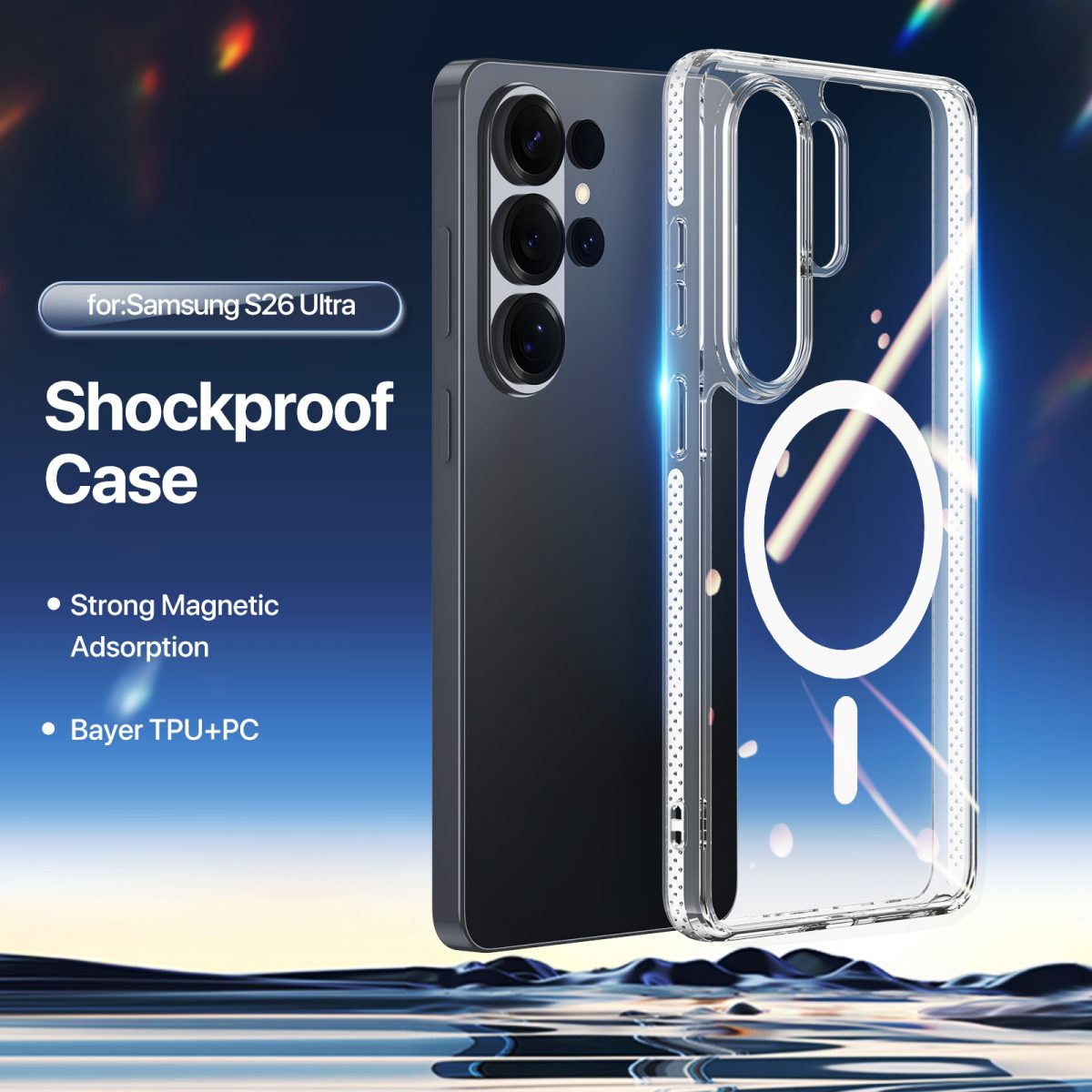 Clin Mag Series Clear Case with MagSafe for Samsung S26 Ultra - Phone ...