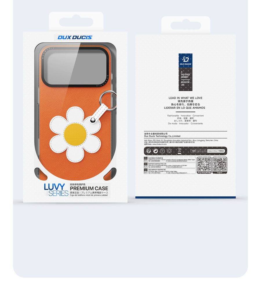 LUVY Series PU Leather Ring-Style Phone Case for iPhone 17 Pro - Phone ...